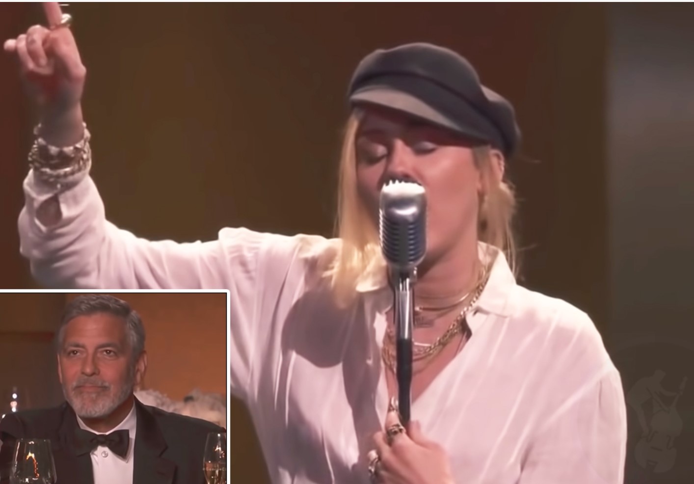 Miley Cyrus's Electrifying Country Rendition in Honor of George Clooney